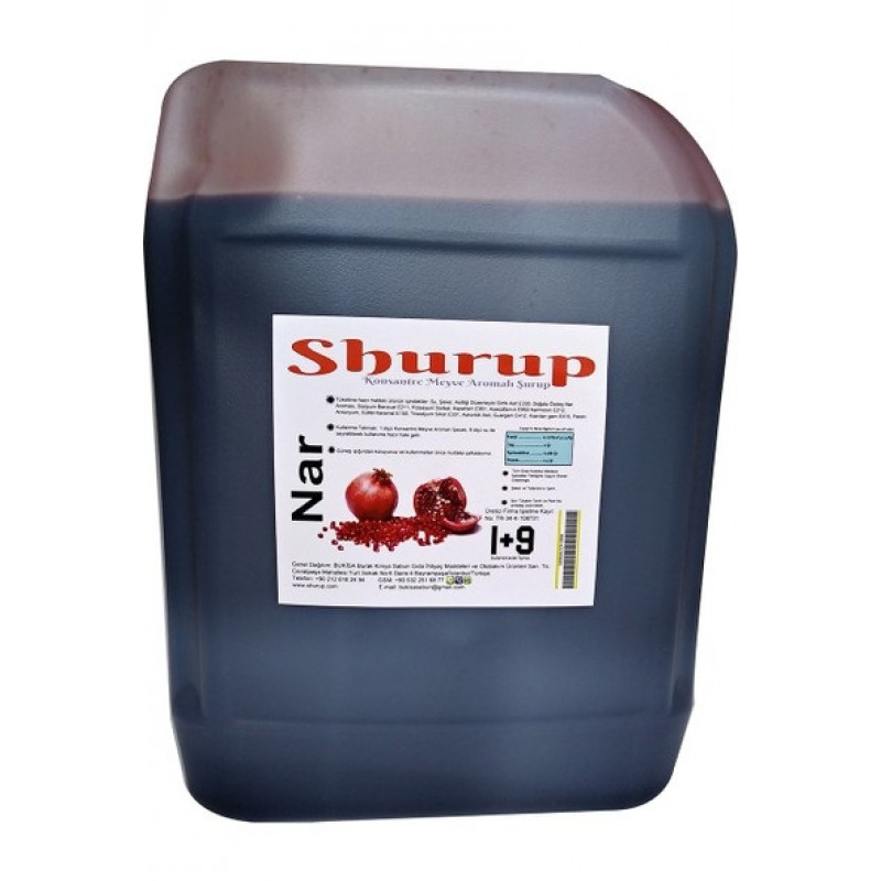 Shurup Konsantre Meyve Aromalı İçecek 3 ' Lü nar+ nar + nar 6 kg 1+9